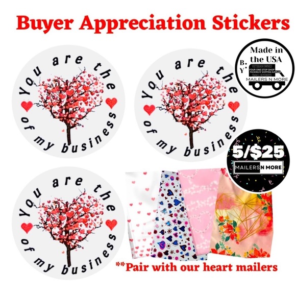 Mailers N More | Office | Custom Stickers You Are The Heart Of My ...
